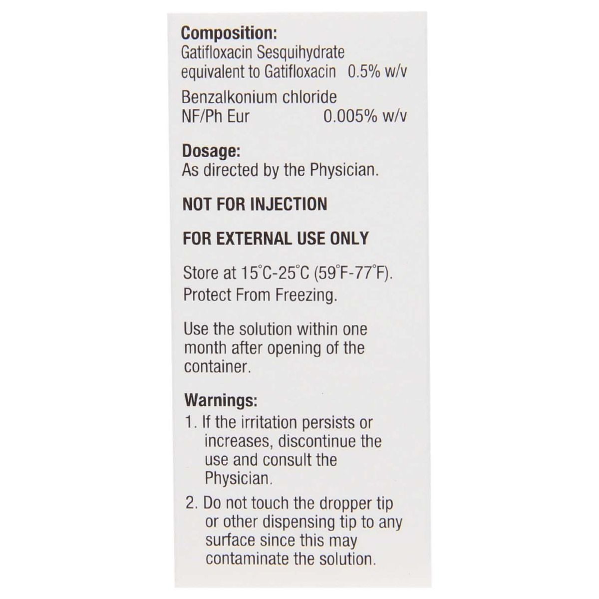 Zymaxid Eye Drops 2.5 ml Price, Uses, Side Effects, Composition ...