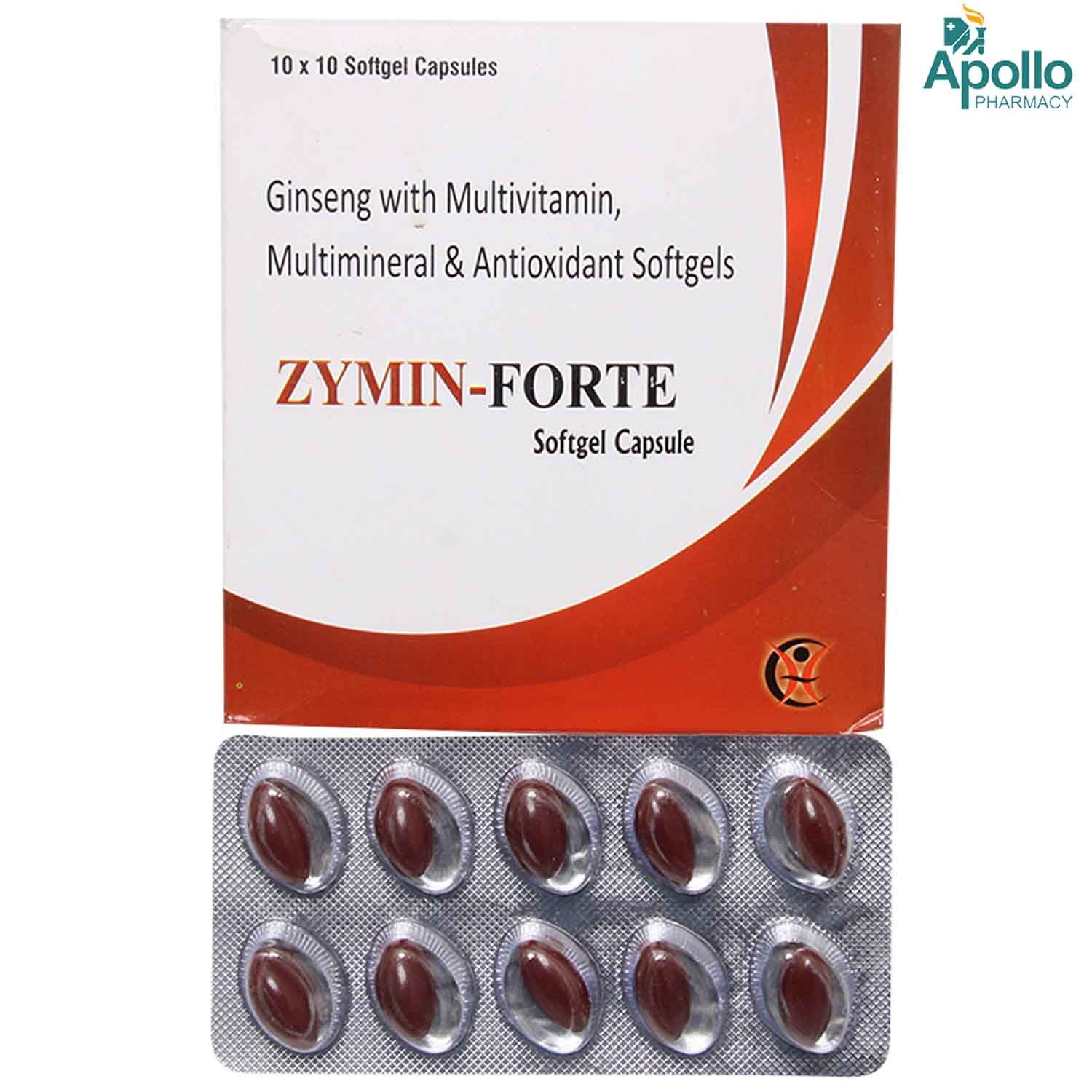 Zymin-Forte Softgel Capsule 10's Price, Uses, Side Effects, Composition ...