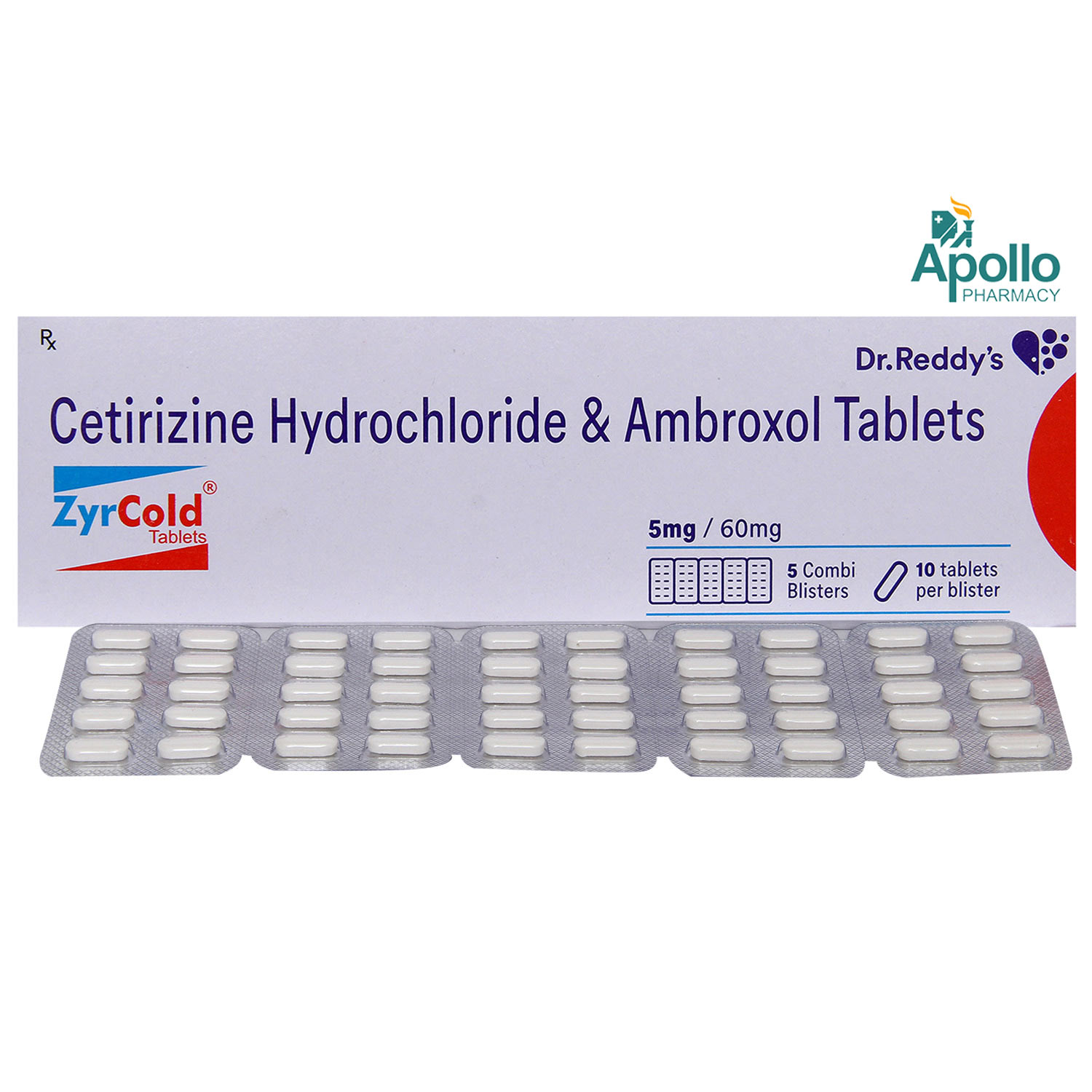Zyrcold Tablet 10's Price, Uses, Side Effects, Composition - Apollo ...