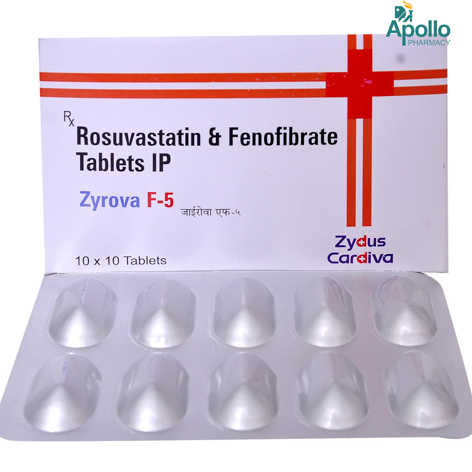 Zyrova F-5 Tablet 10's Price, Uses, Side Effects, Composition - Apollo ...