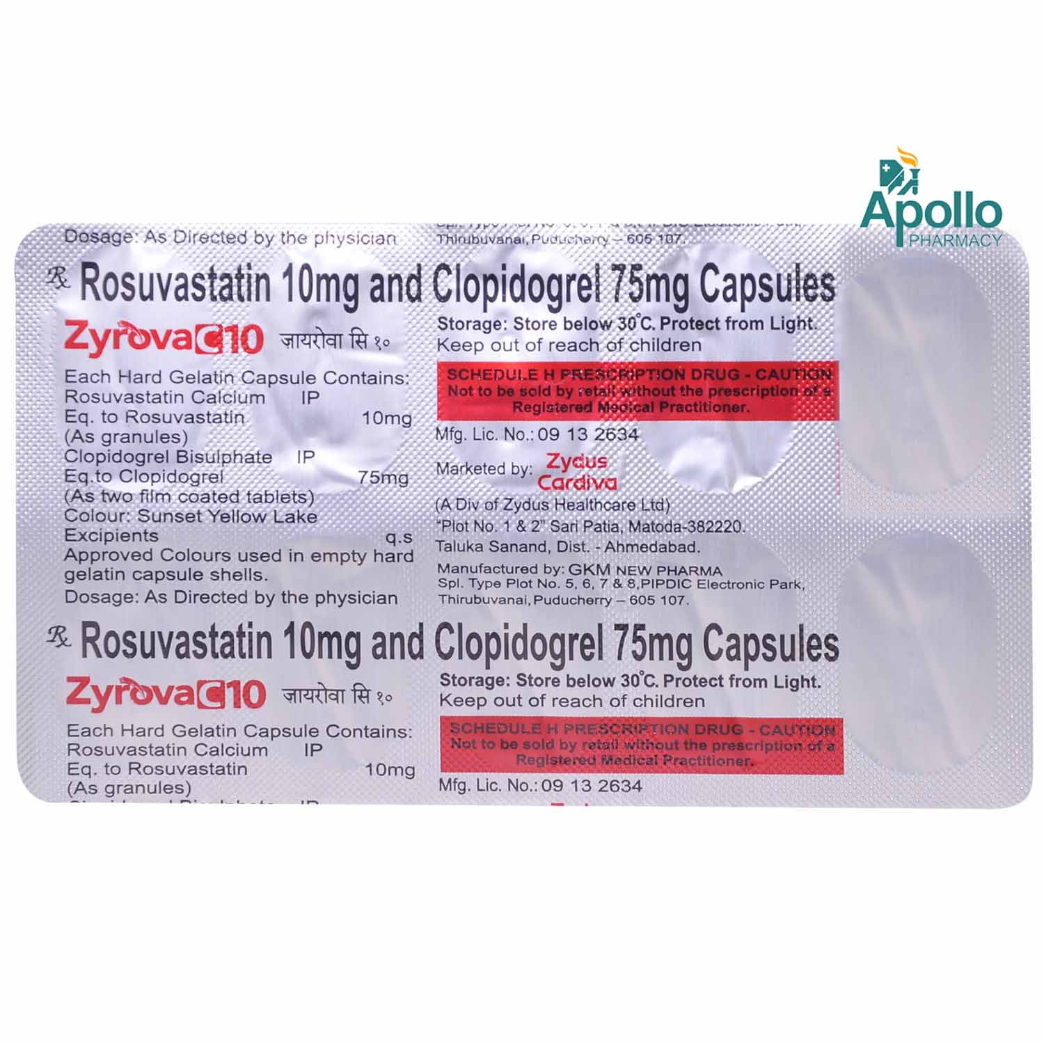 Zyrova C 10 Capsule 10's Price, Uses, Side Effects, Composition ...