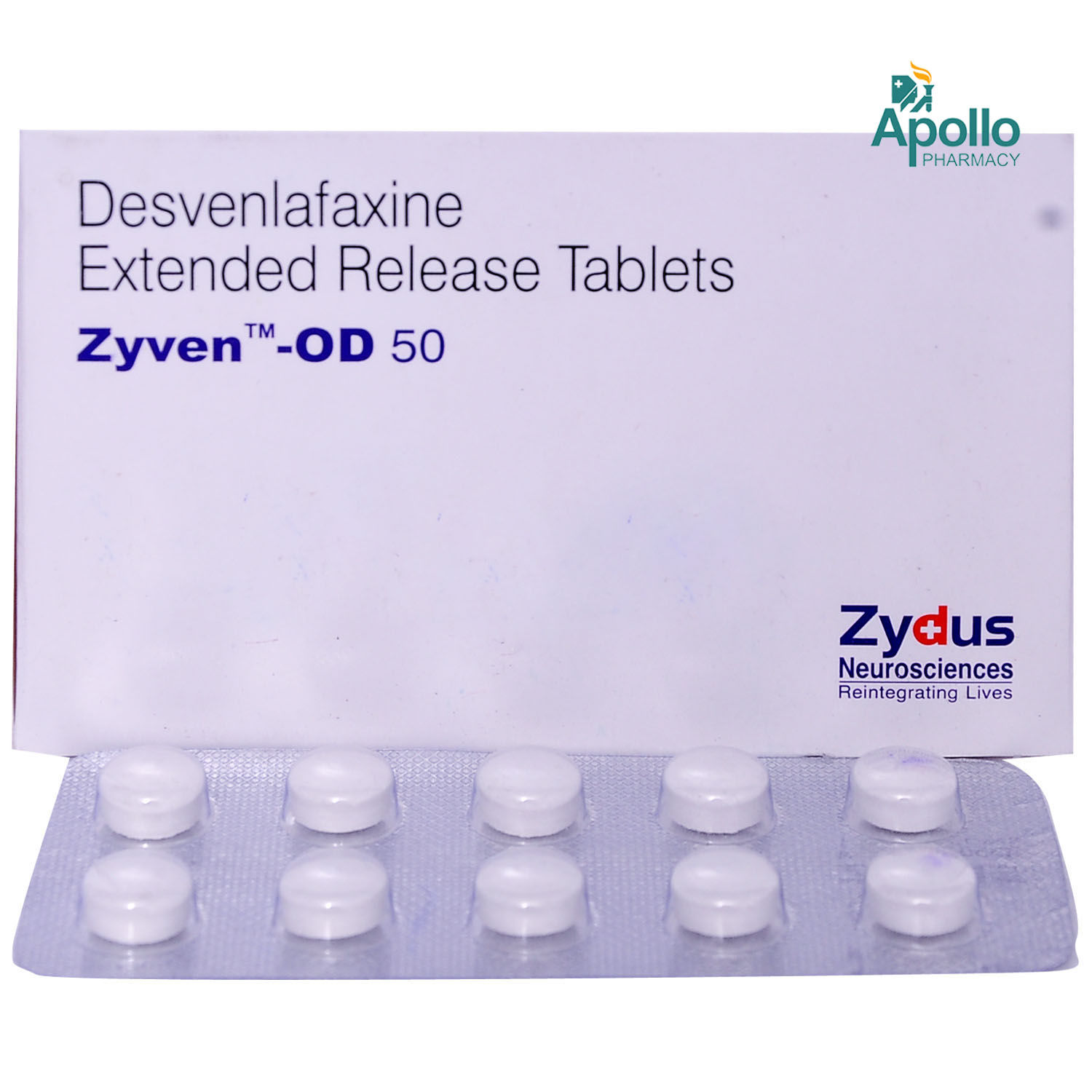 ZYVEN OD 50MG TABLET Price, Uses, Side Effects, Composition - Apollo Pharmacy